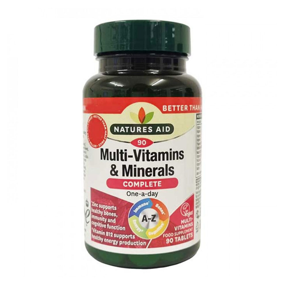 Complete A-Z Multivitamins and Minerals Natures Aid 90 ταμπλέτες » MonoBio.gr